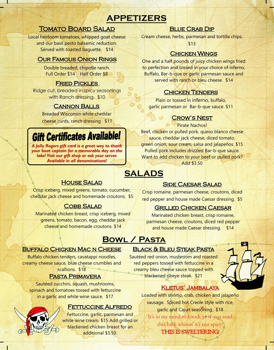 BW Graphics - Dine In Menus - Waterproof/Tear Resistant